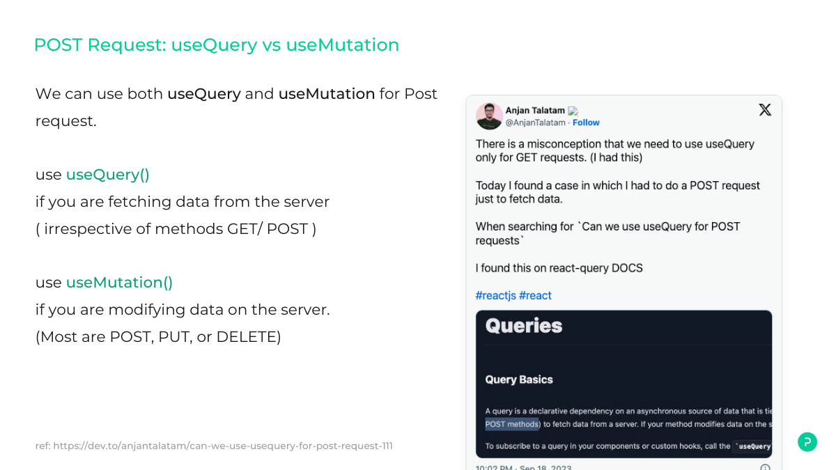 การใช้ useMutation from React Query